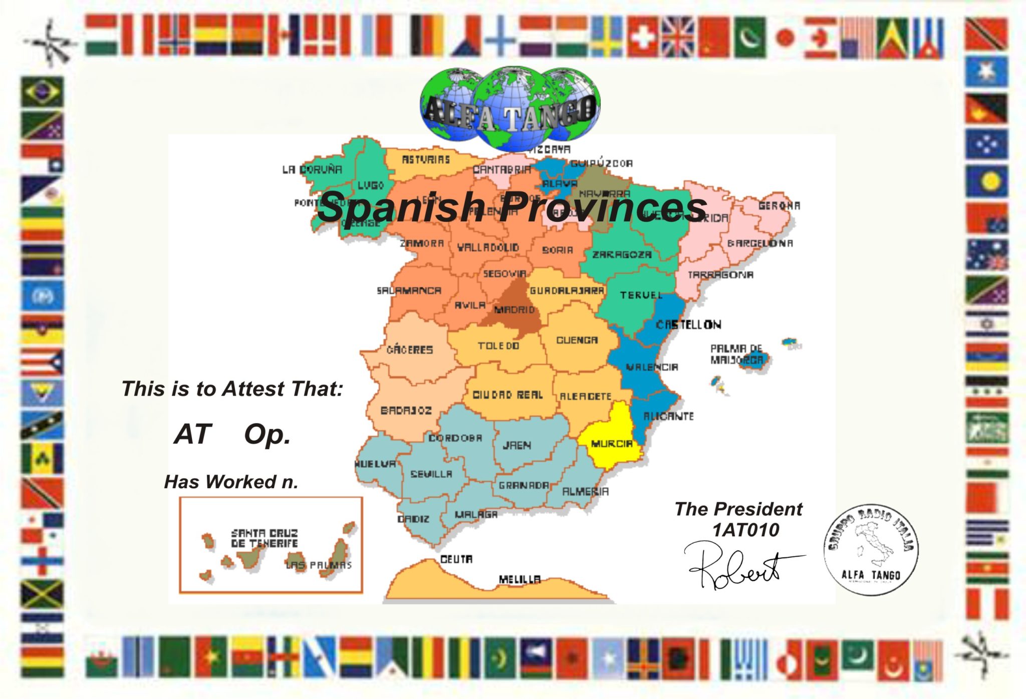 27 Spanish Provinces Award | AlfaTango Regione Calabria